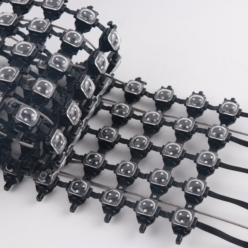 หน้าจอ LED หน้านอกแบบยืดหยุ่น P50 P100 P150 P200 ด้วยวิธีควบคุม DMX512